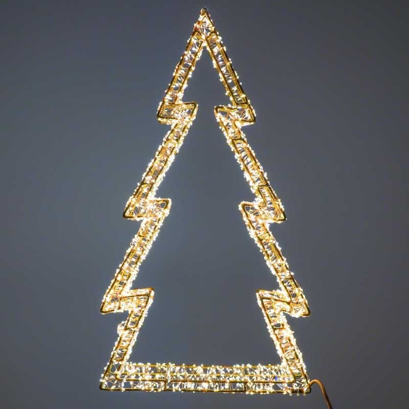 Albero Luminoso in 3D Color Rame, H.70 cm, 3360 Micro Led