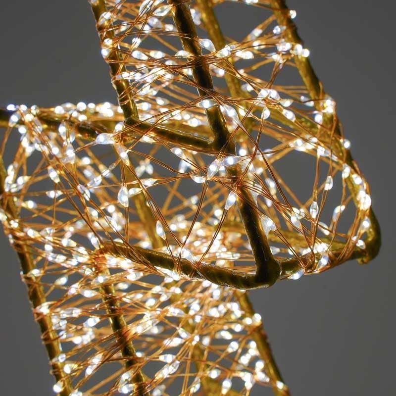 Albero Luminoso in 3D Color Rame, H.120 cm, 7680 Micro Led